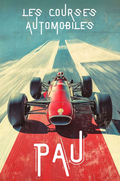 Affiche Pau Courses Automobile F1 – Posters de nos régions