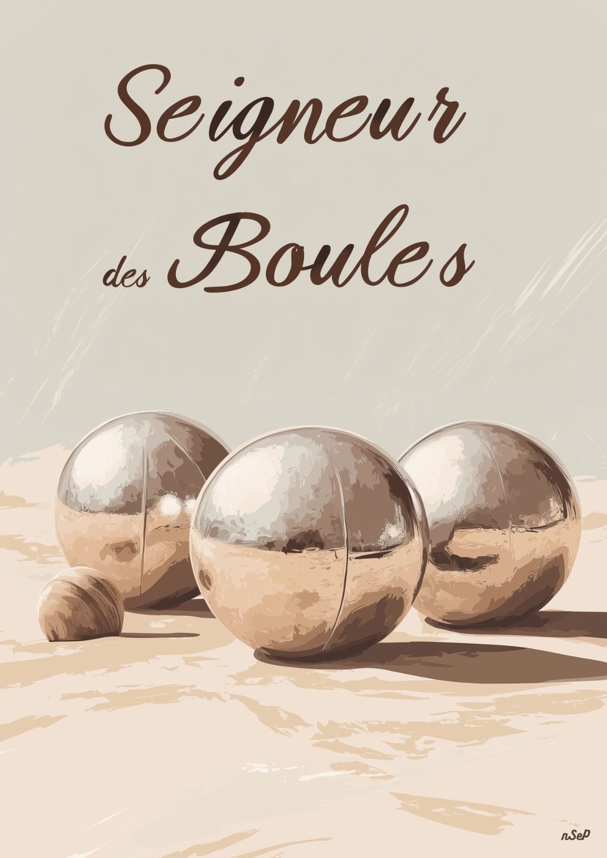 Affiche Poster de Pétanque Humoristique - Déco Murale pour Fan de ...