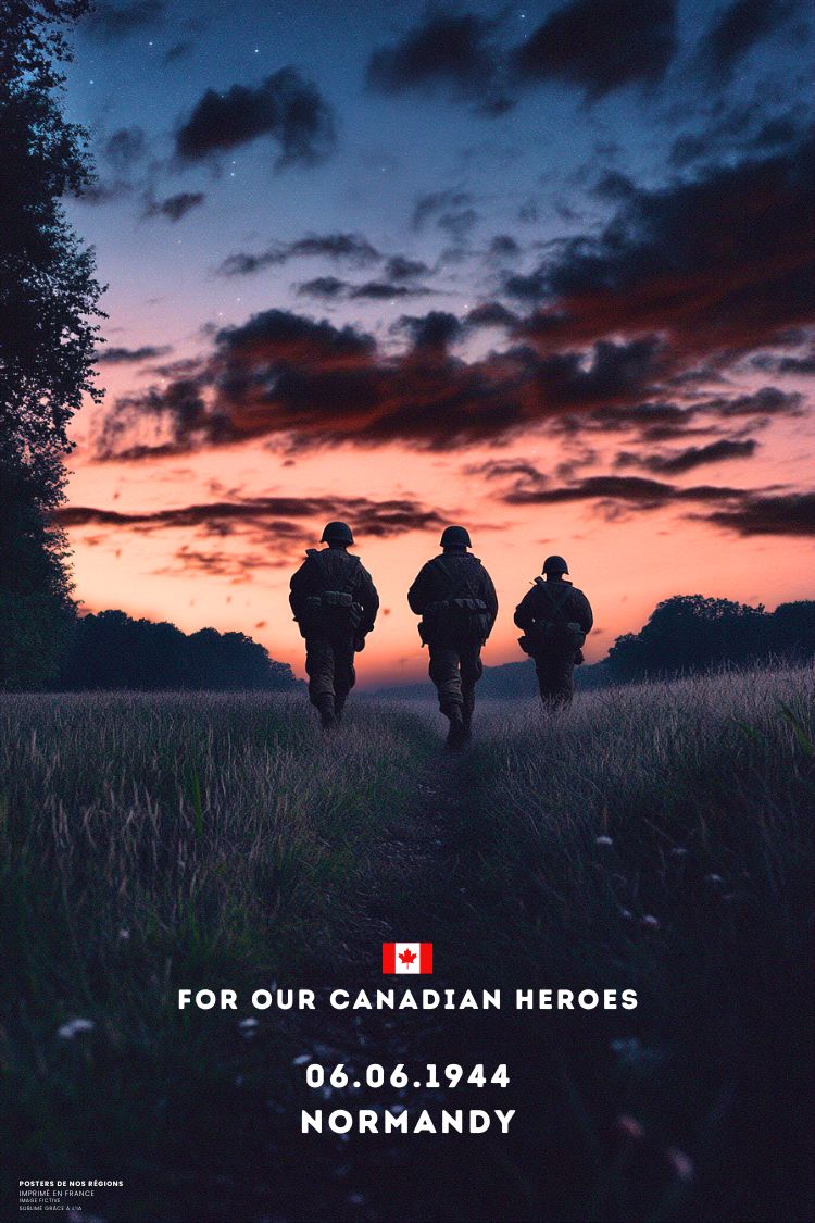 Affiche Dday Les Canadiens en Normandie – Posters de nos régions