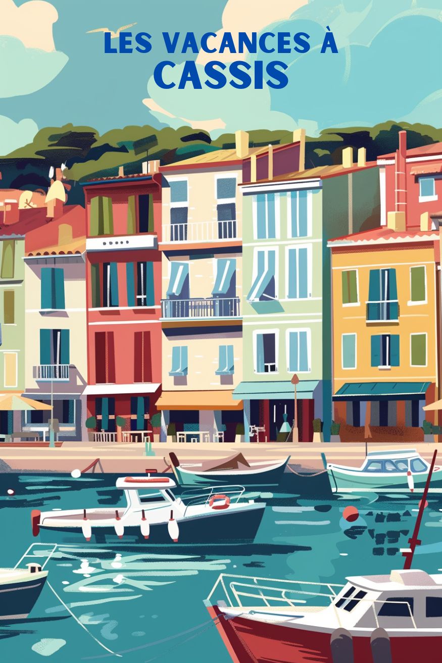 Affiche Cassis - Les Vacances - Poster Mural Aesthetic – Posters de nos ...