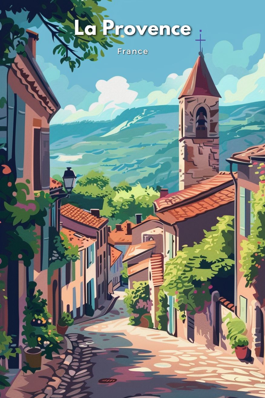 Affiche Provence - Poster Mural Village de Provence – Posters de nos ...