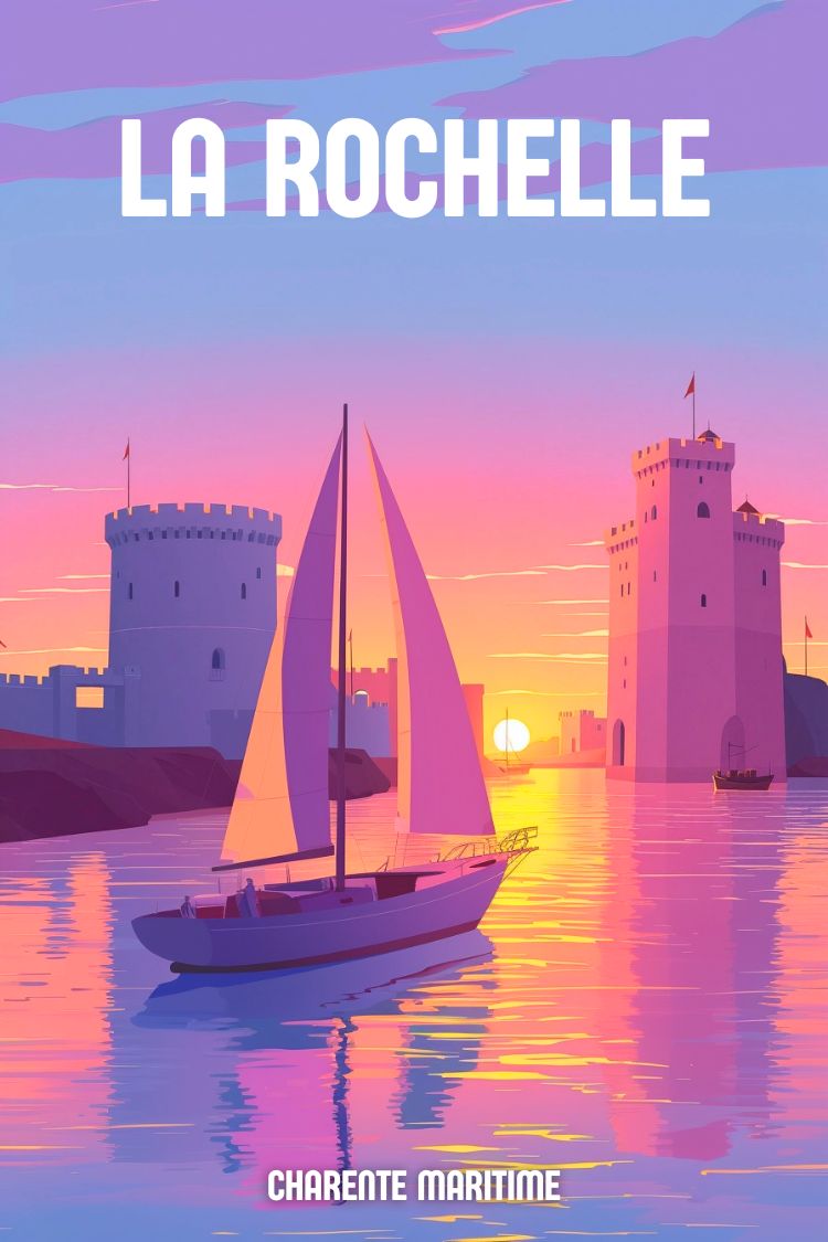 Découvrez la Rochelle Rétro avec Poster Vintage: Voiliers, Ports ...