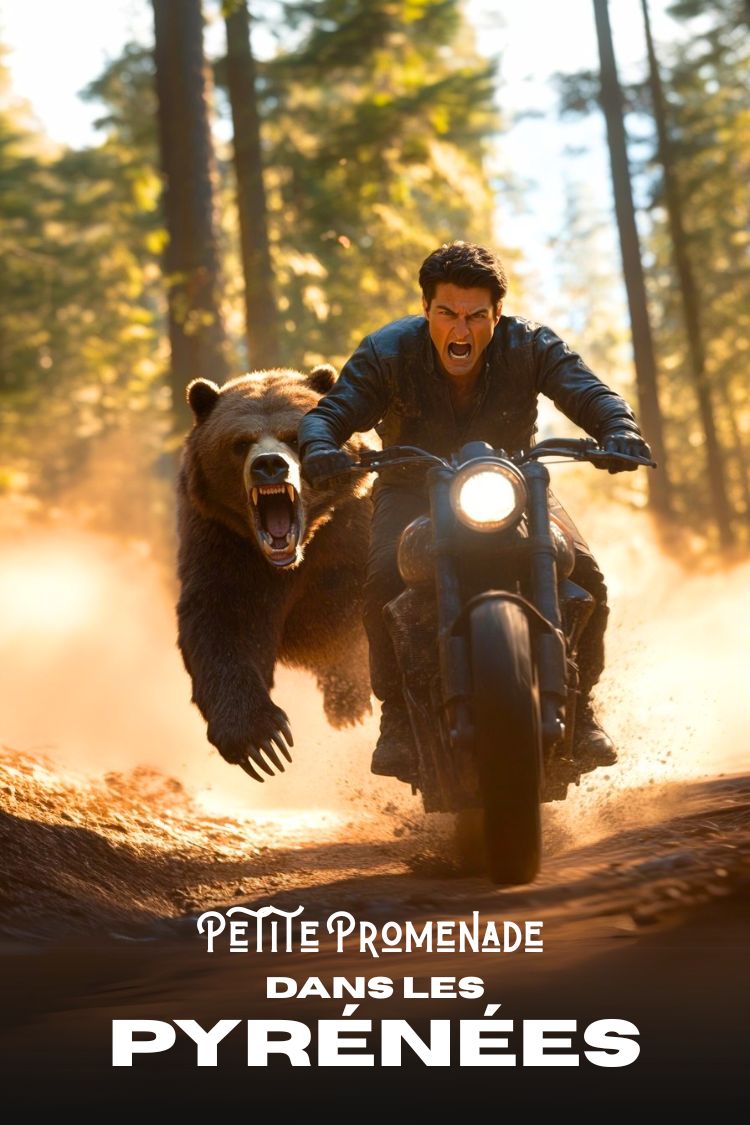 Découvrez l'Affiche Drôle d'Ours des Pyrénées en Randonnée – Posters de ...