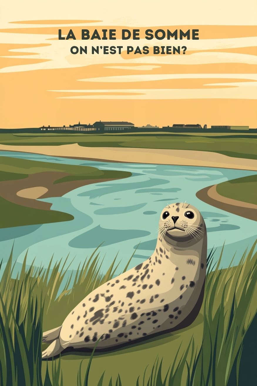Affiche Baie de Somme - Phoque Vedette – Posters de nos régions