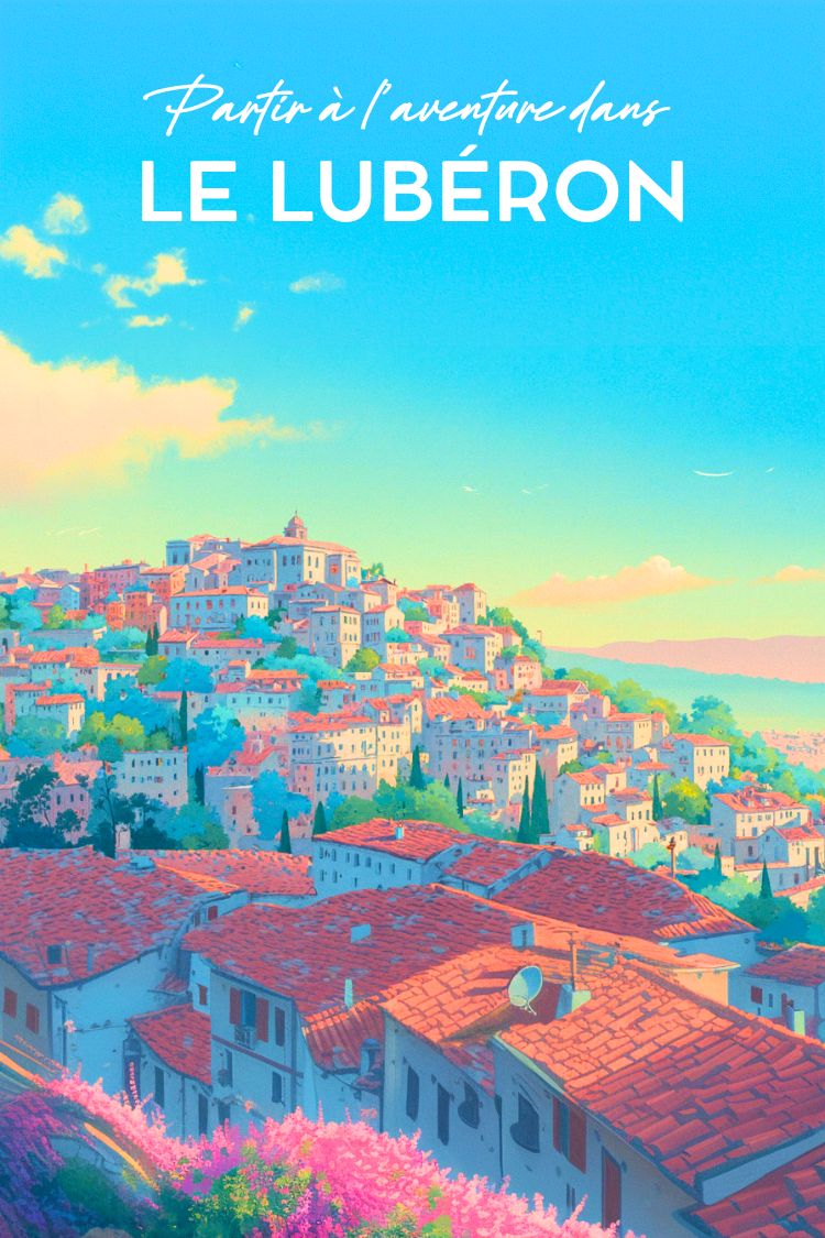Affiche Luberon - Illustration du Massif en Provence – Posters de nos ...