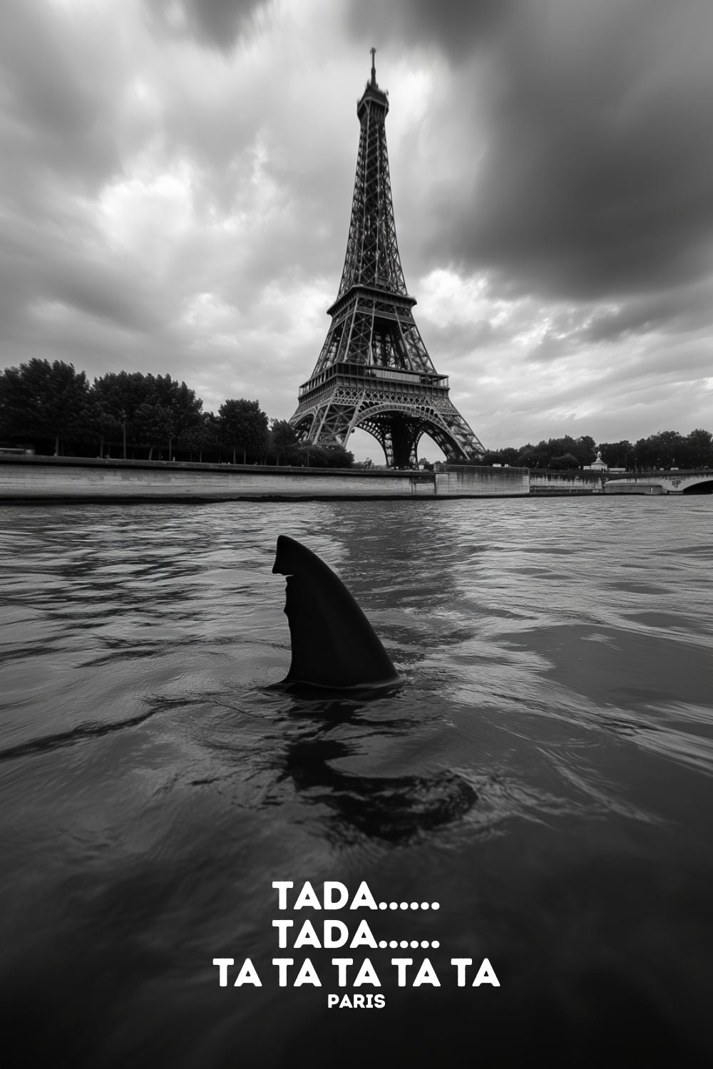 Affiche Paris - Requin dans la Seine – Posters de nos régions
