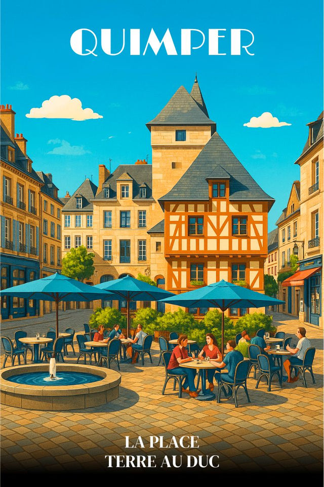 "Déco Originale : Affiche Graphique de Quimper à Offrir - Terre Le Duc ...
