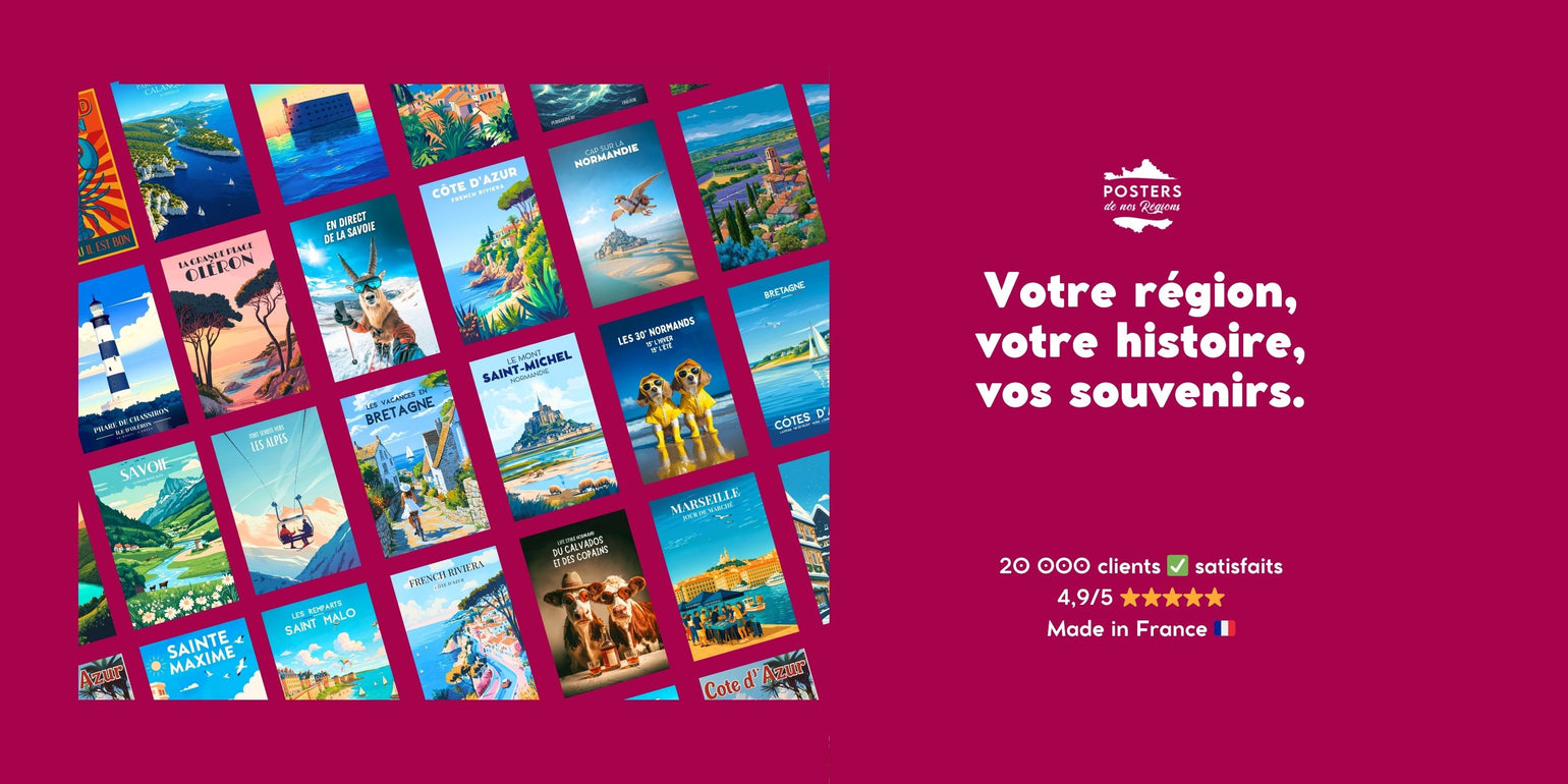 Affiches régions de France: superbe décoration murale - Pas cher ...