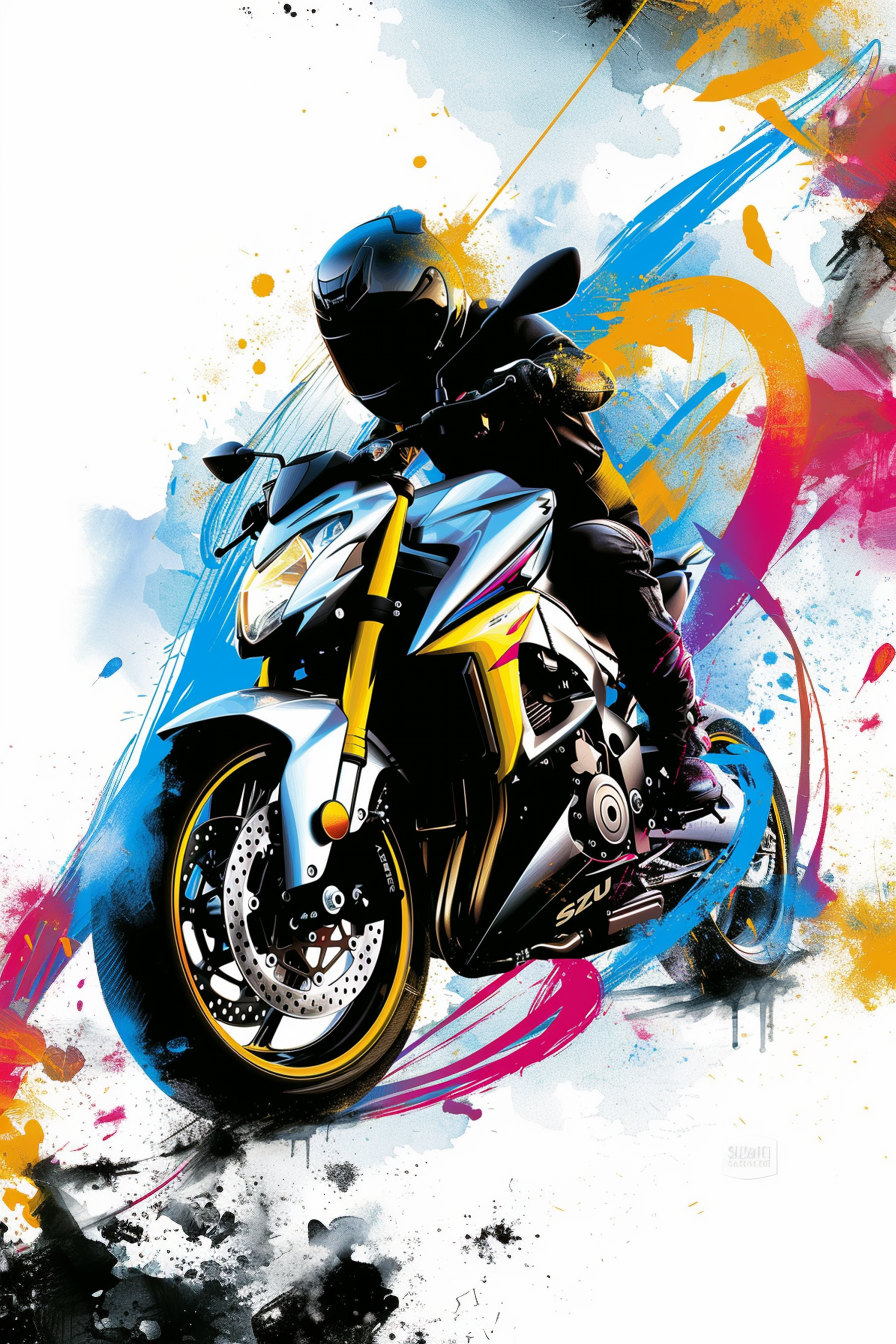 Affiche Moto - Fred Design Motard Poster Mural – Posters de nos régions